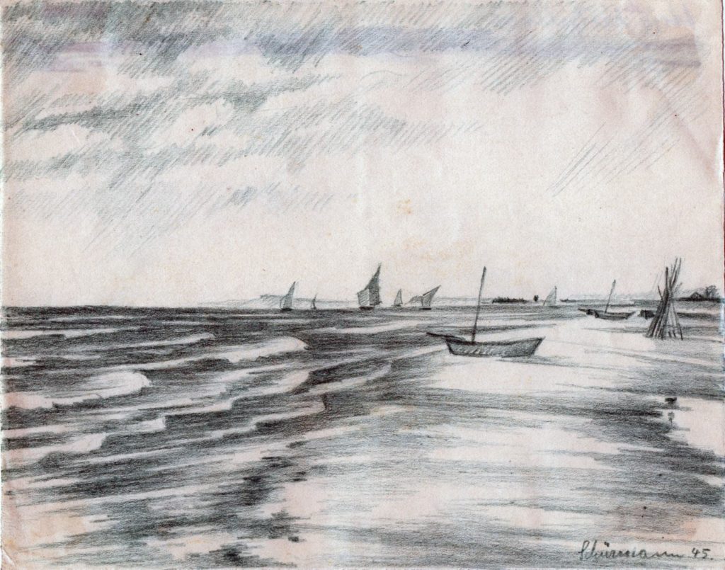 Zeichnung Meer – R059 | Herbert Schürmann